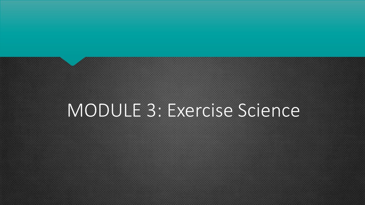 Personal Fitness Trainer Modules – NAFTA